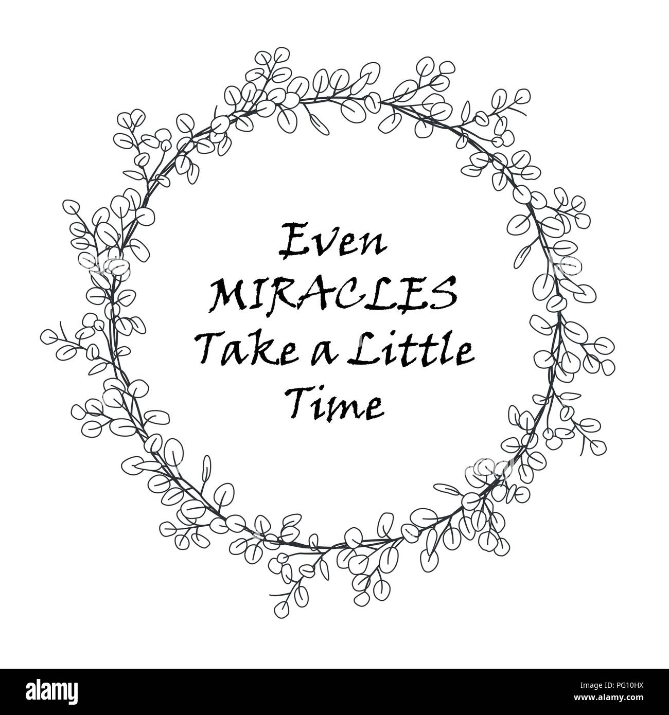 Save date leaves border Stock Vector Images - Alamy