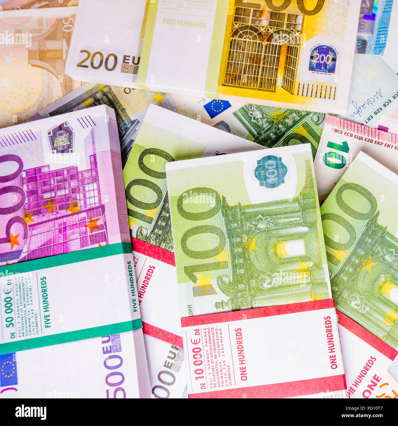 euro banknote as background Stock Photo - Alamy