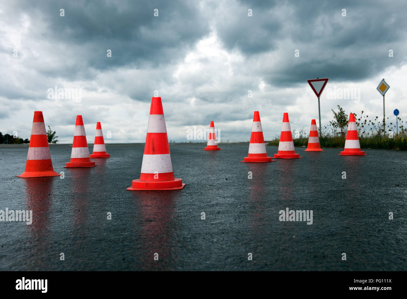 Pylon marker hi-res stock photography and images - Alamy
