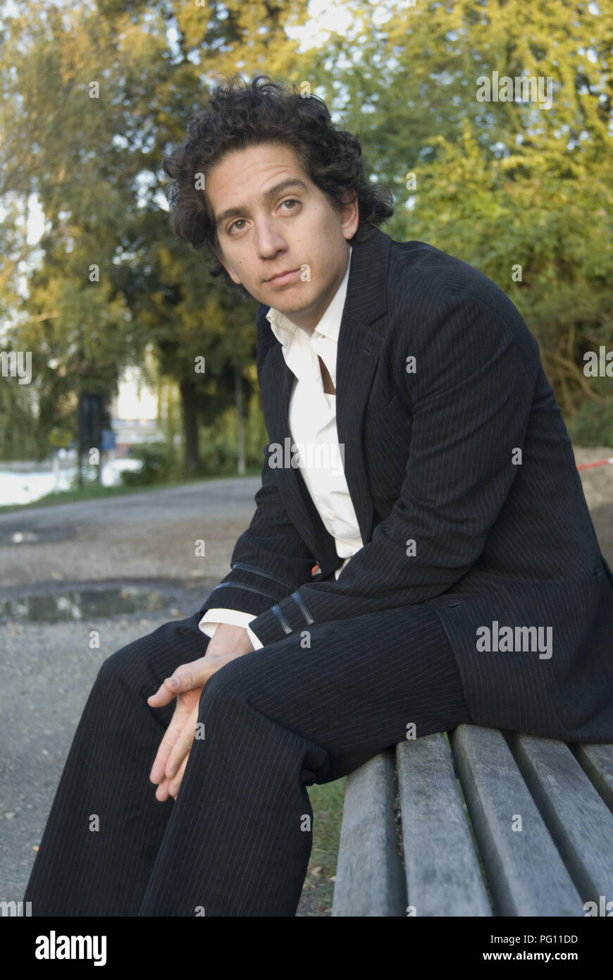 Berlin, 30.09.2009: Portrait of Daniel Alarcon (Peru / USA) writer ...