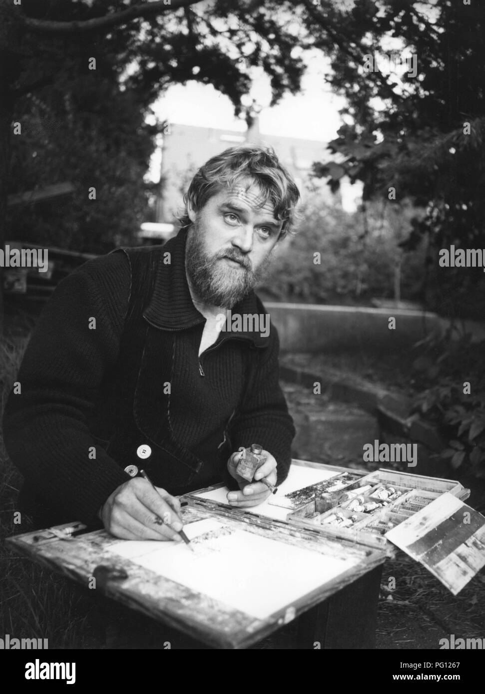 Klaus Wolf, Die Gruenen, mayor of Leverkusen from 1984 to 1989 Stock ...