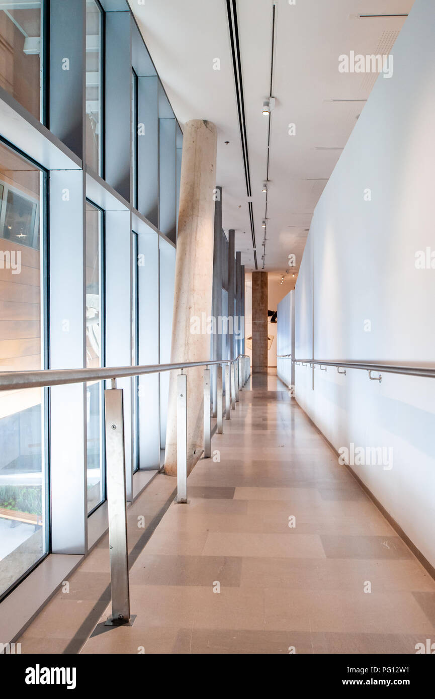 Israel, Ramat Aviv - 3 August 2018: Inside view of the Steinhardt ...