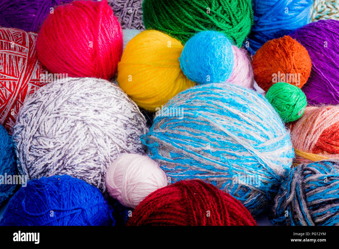 Crochet thread set balls hi-res stock photography and images - Alamy