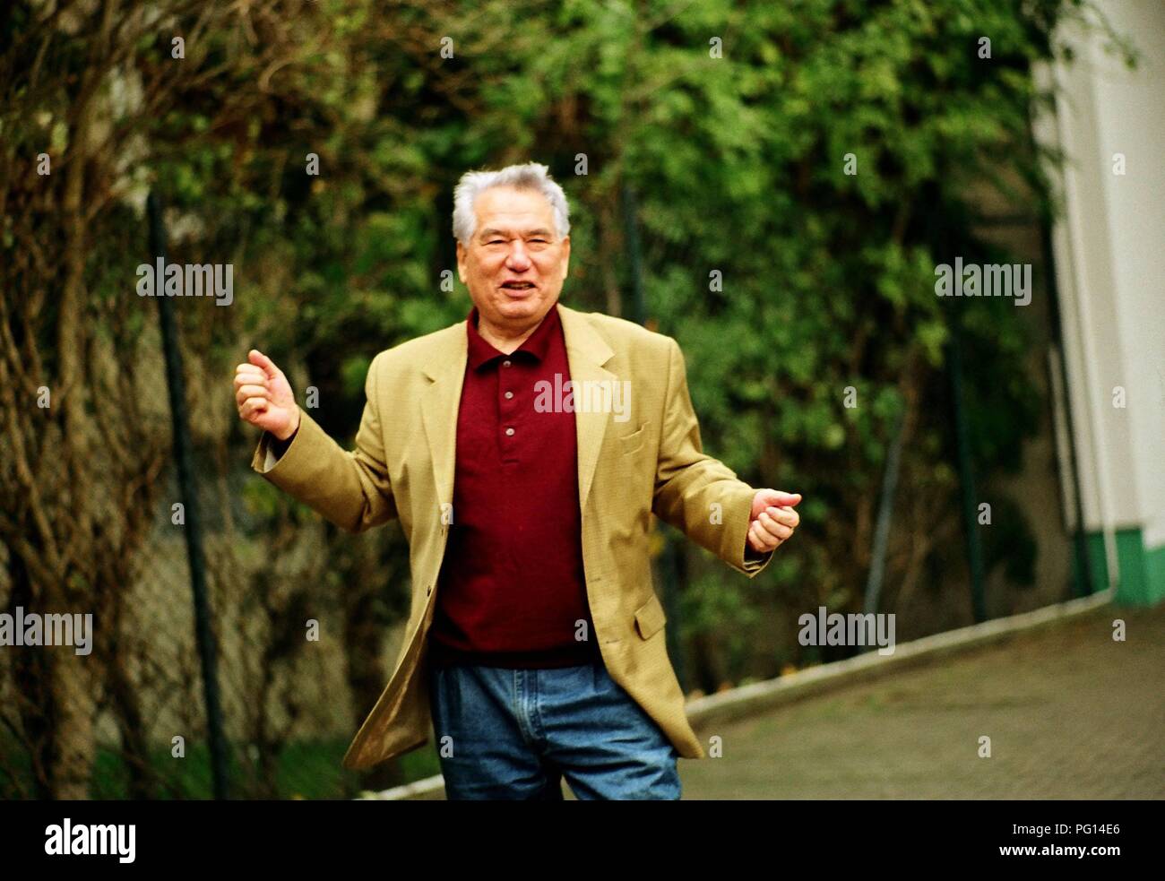 Chingiz Aitmatov, Russian writer Stock Photo - Alamy