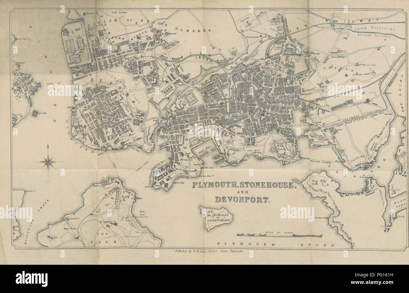 Stonehouse map plymouth hi-res stock photography and images - Alamy