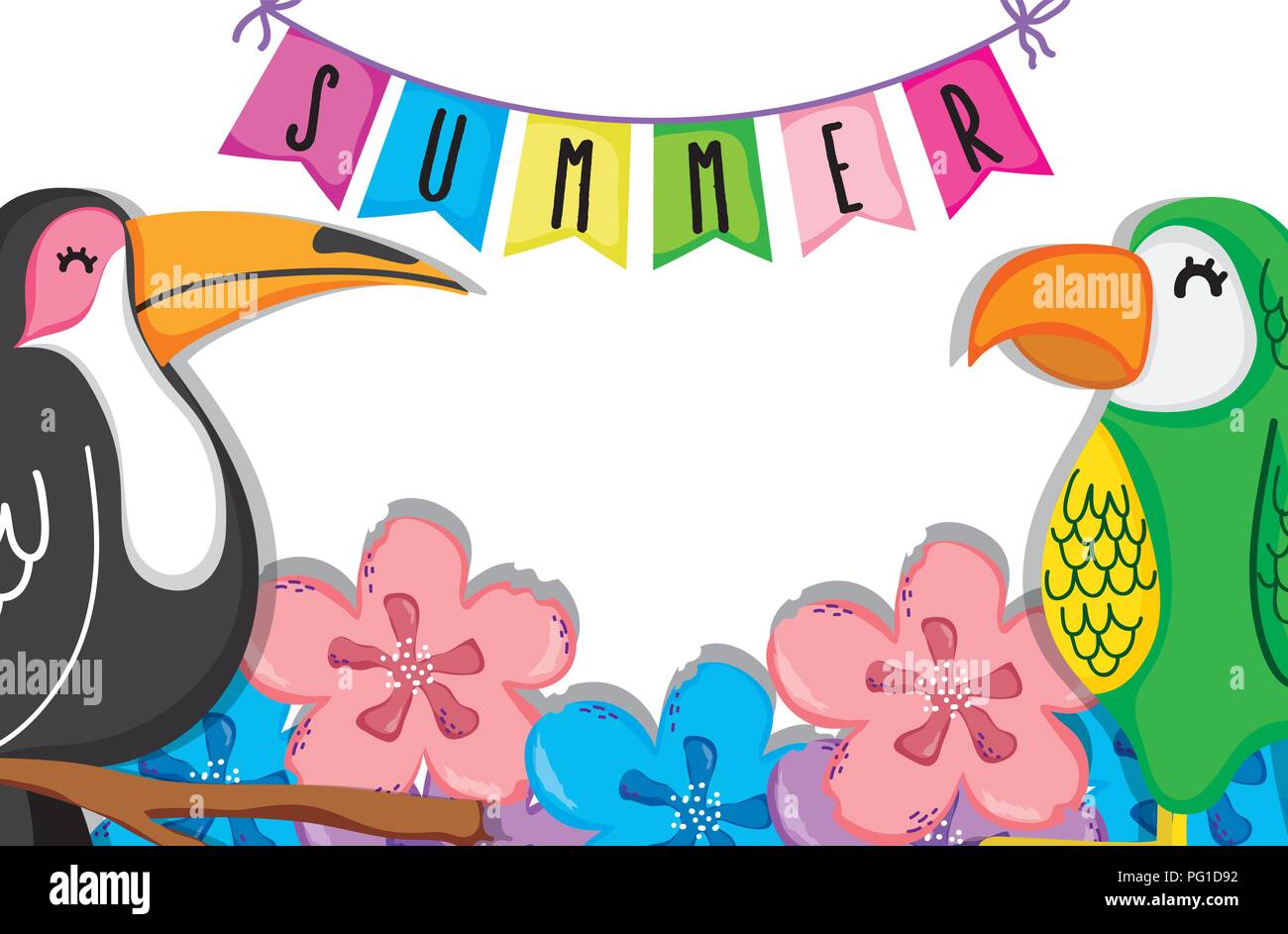 Hello summer cartoons Stock Vector Image & Art - Alamy