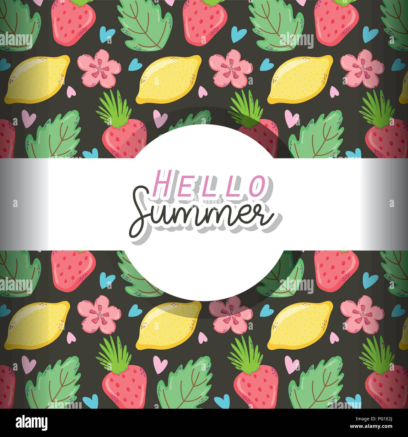 Hello summer background Stock Vector Image & Art - Alamy