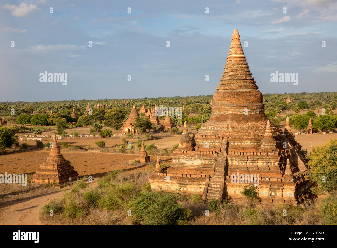 a very old temple in asia for praying to buddha between mountains Stock ...
