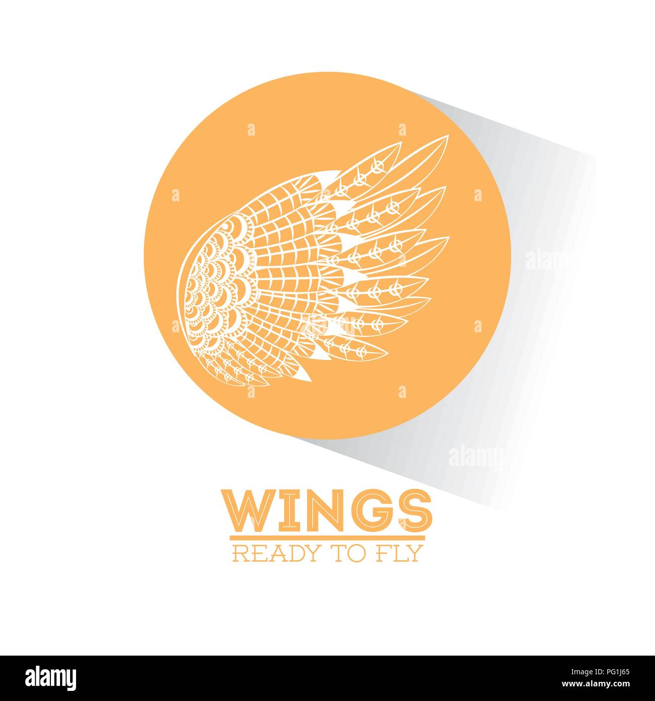Wings draw emblem cartoon Stock Vector Image & Art - Alamy