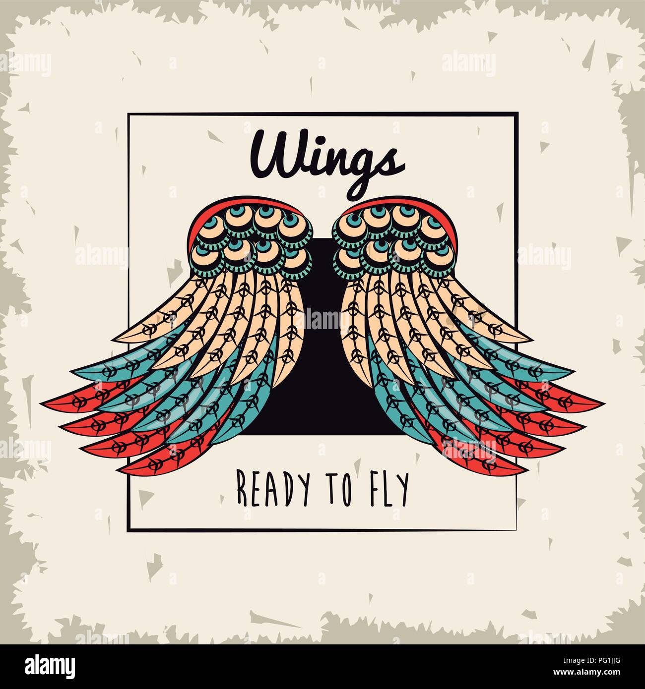 Wings ready to fly Stock Vector Image & Art - Alamy