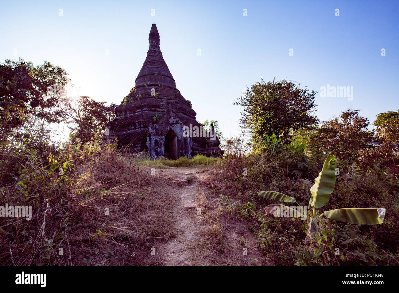 A temple surrounded by nature to pray to buddha from sunrise to sunset ...
