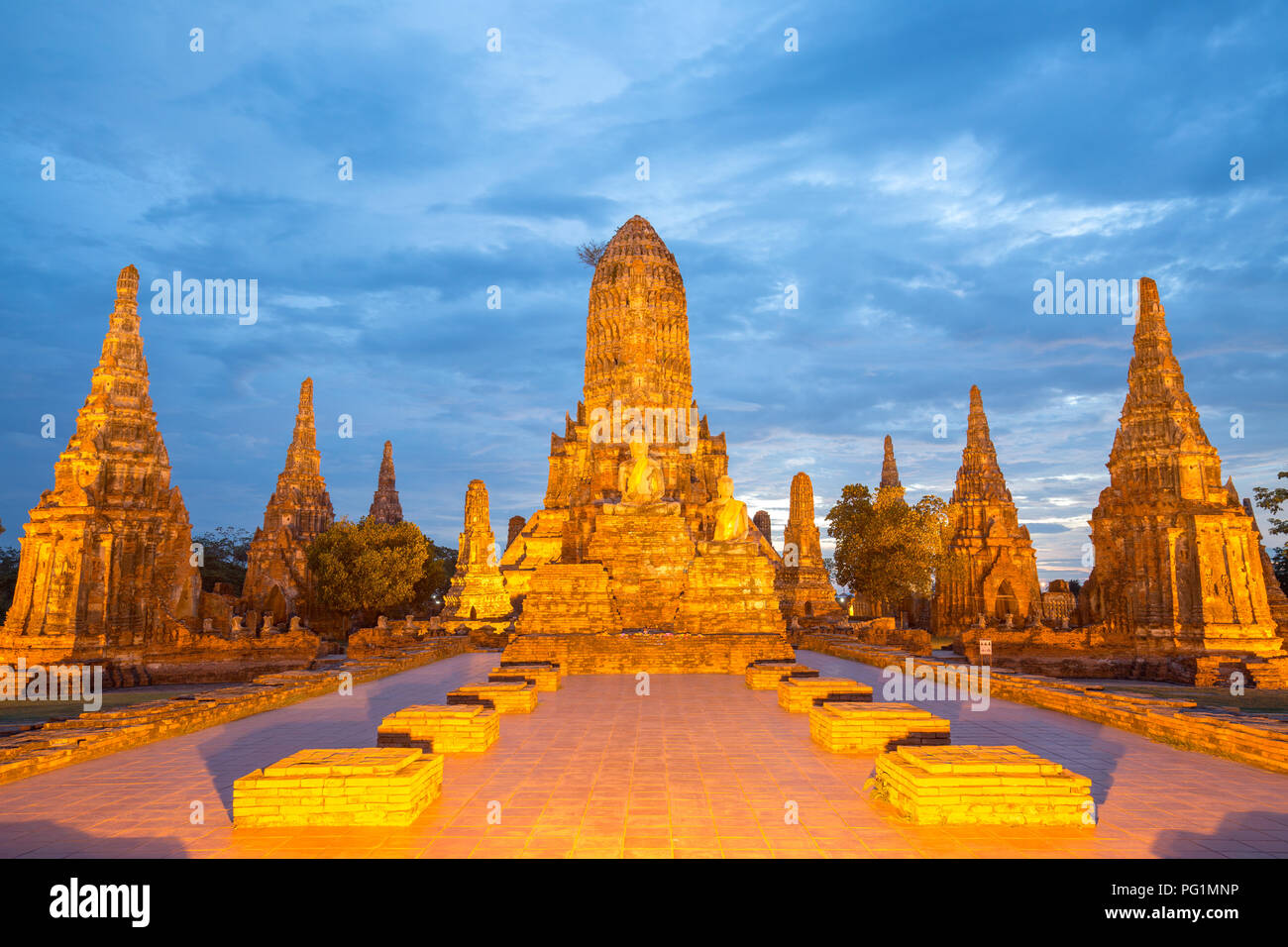 a very old temple in asia for praying to buddha between mountains Stock ...