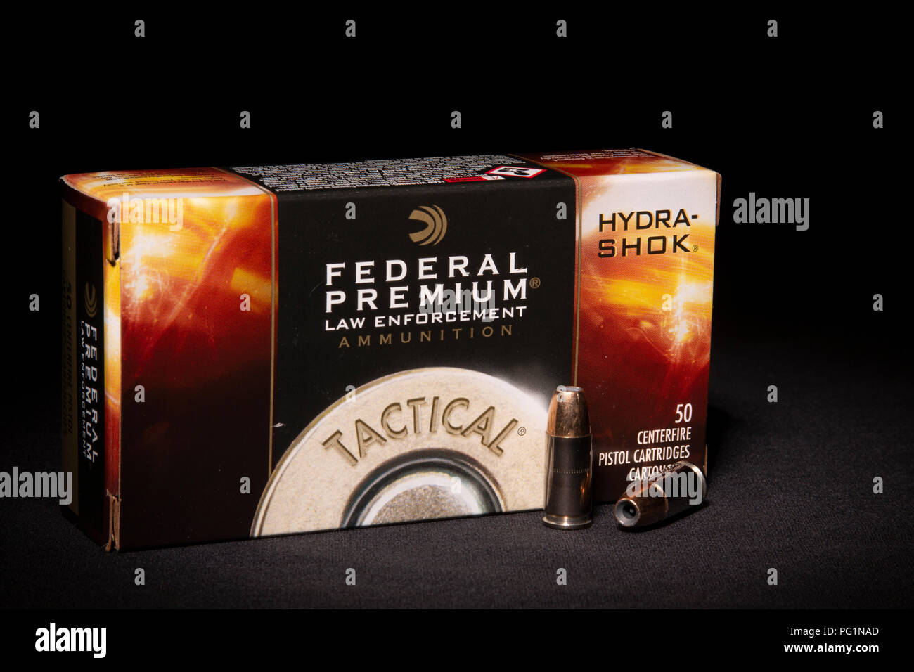 Federal Premium Hydra-Shok 9mm Ammunition Stock Photo - Alamy