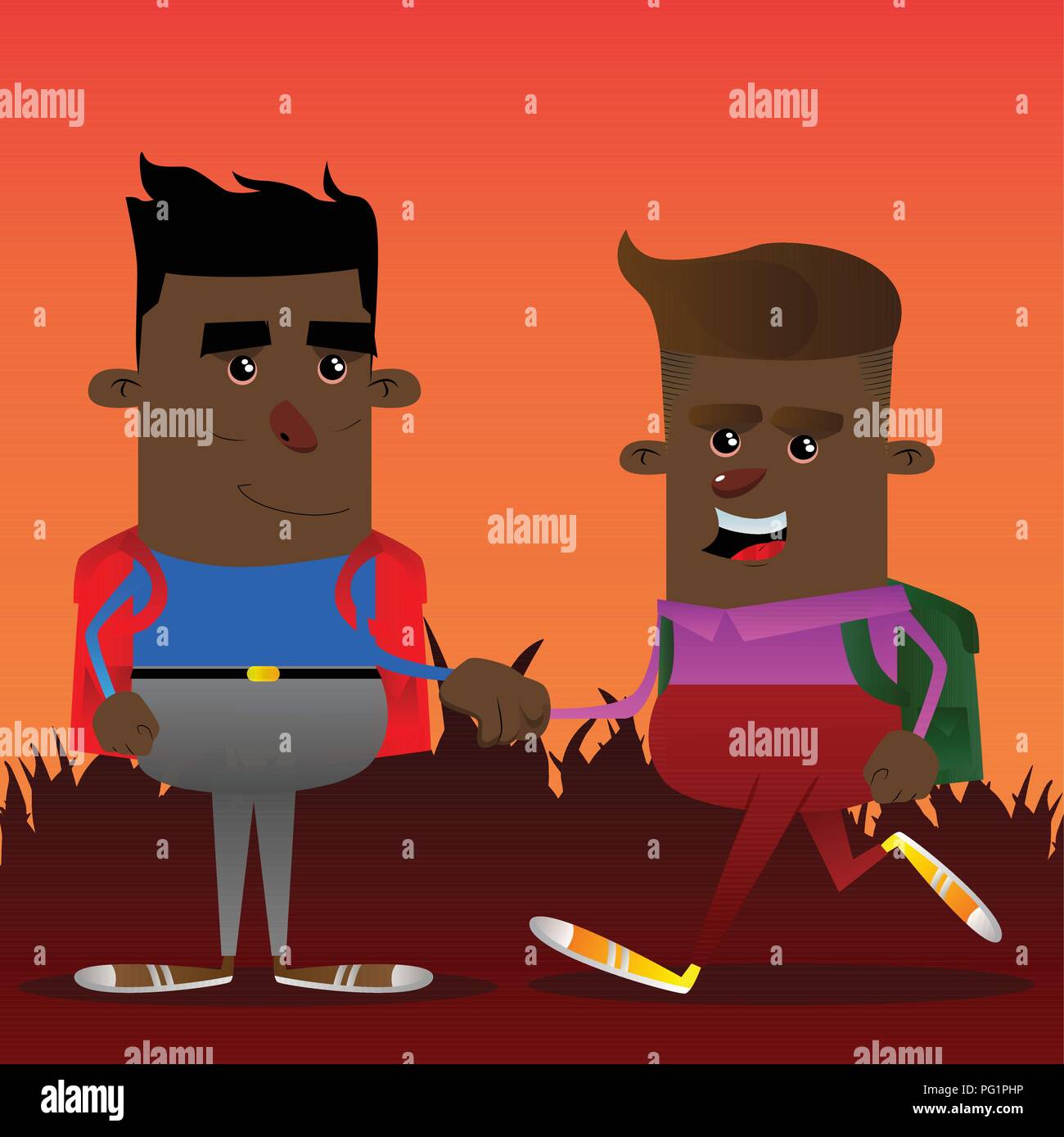 Schoolboy making handshake. Vector cartoon character illustration Stock ...