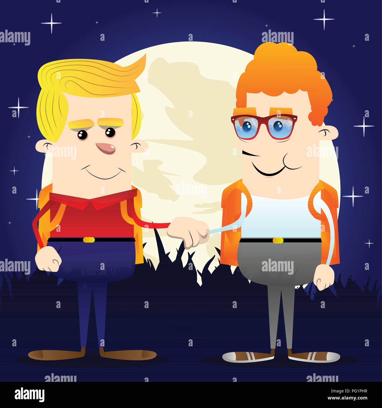 Schoolboy making handshake. Vector cartoon character illustration Stock ...