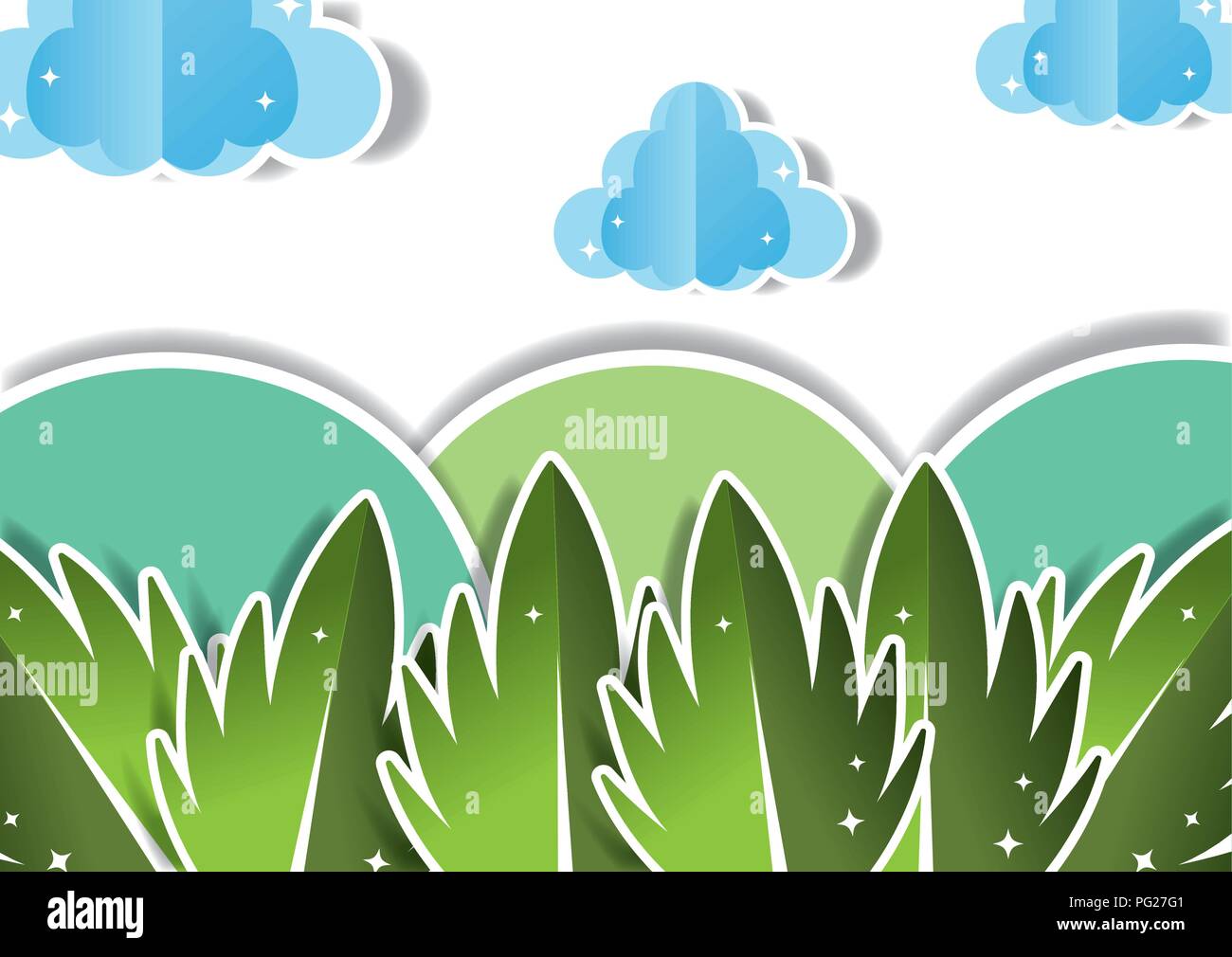 Paper landscape cartoons Stock Vector Image & Art - Alamy