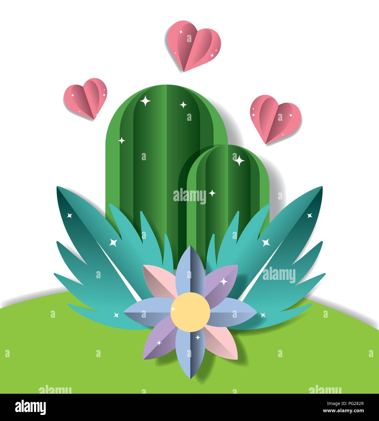 Paper art cartoons Stock Vector Image & Art - Alamy