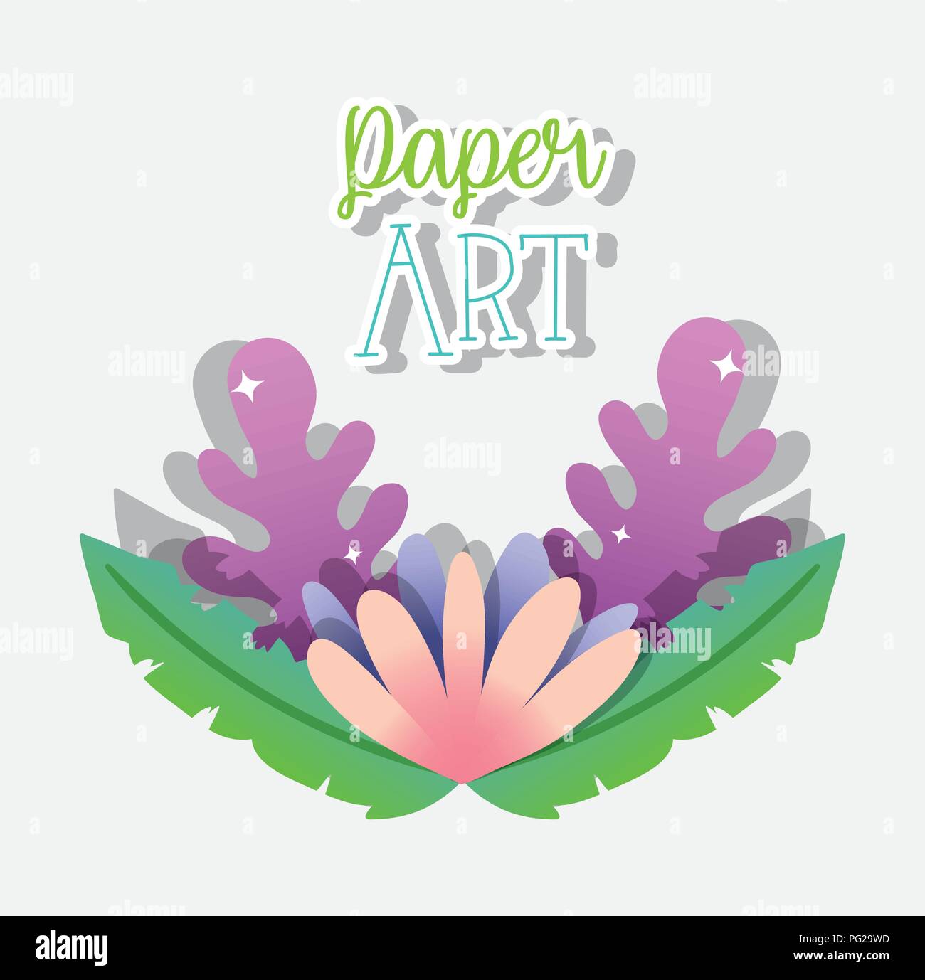 Paper art cartoons Stock Vector Image & Art - Alamy