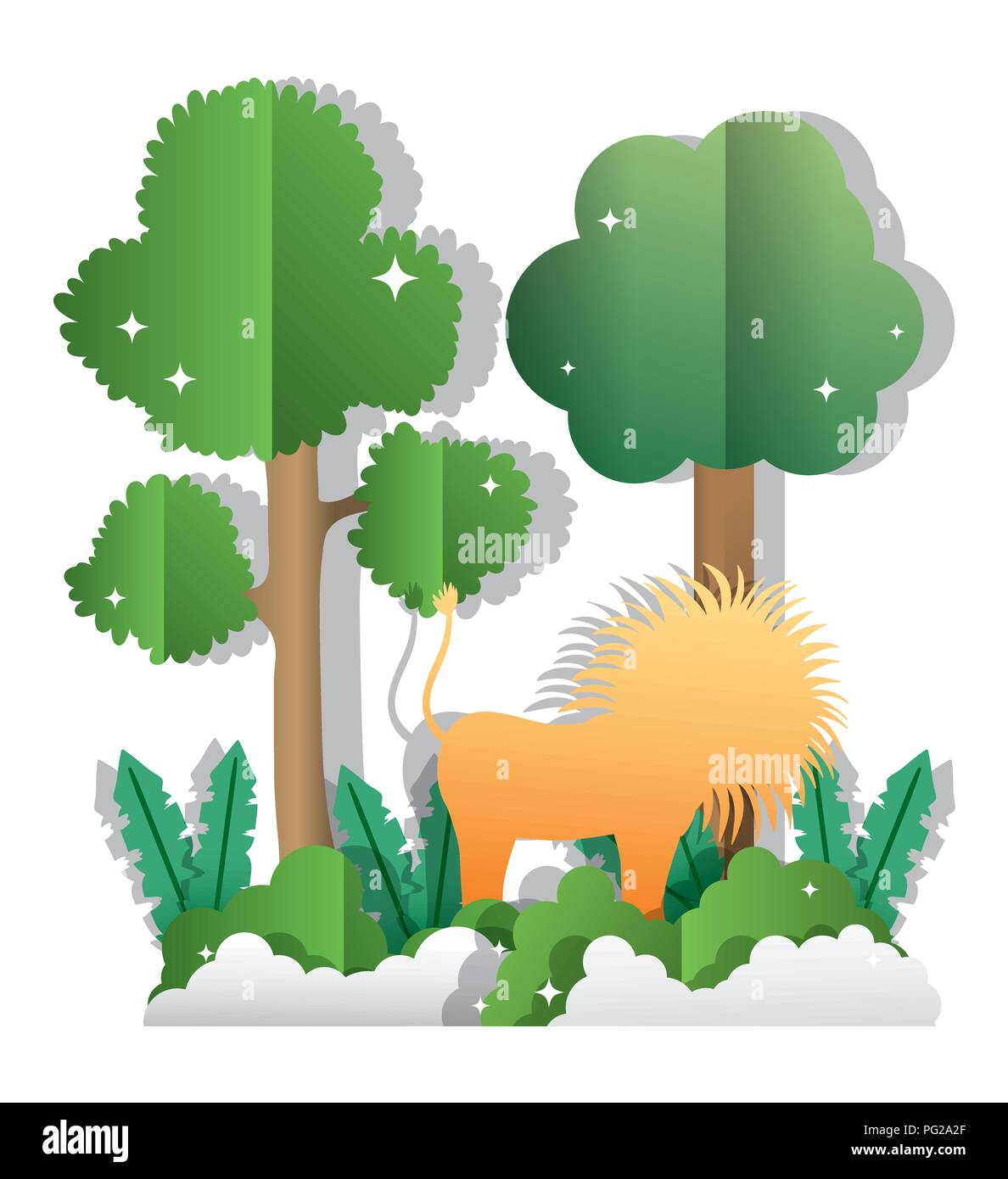 Lion cartoons Cut Out Stock Images & Pictures - Alamy