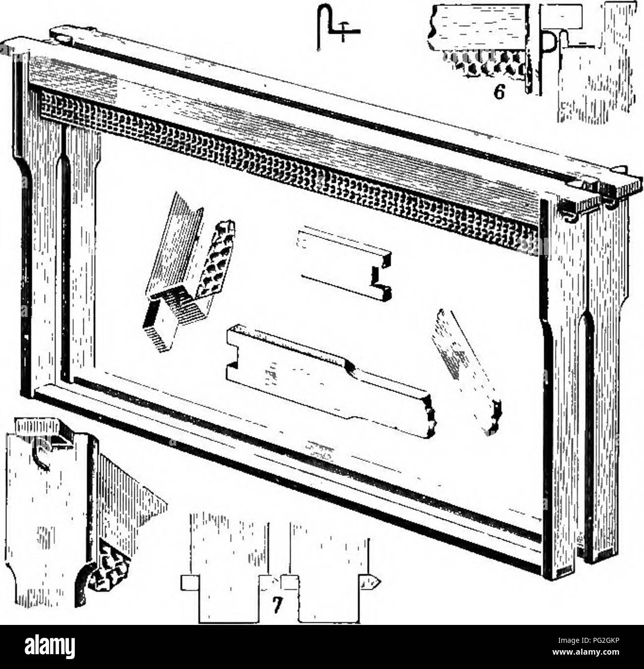 Langstroth frame Black and White Stock Photos & Images - Alamy
