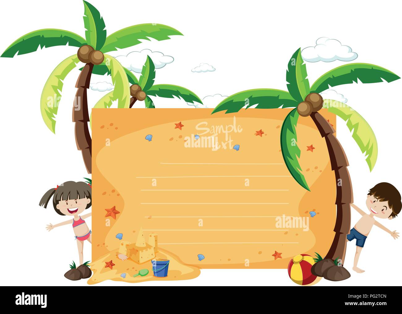 Summer Camp Border Clipart