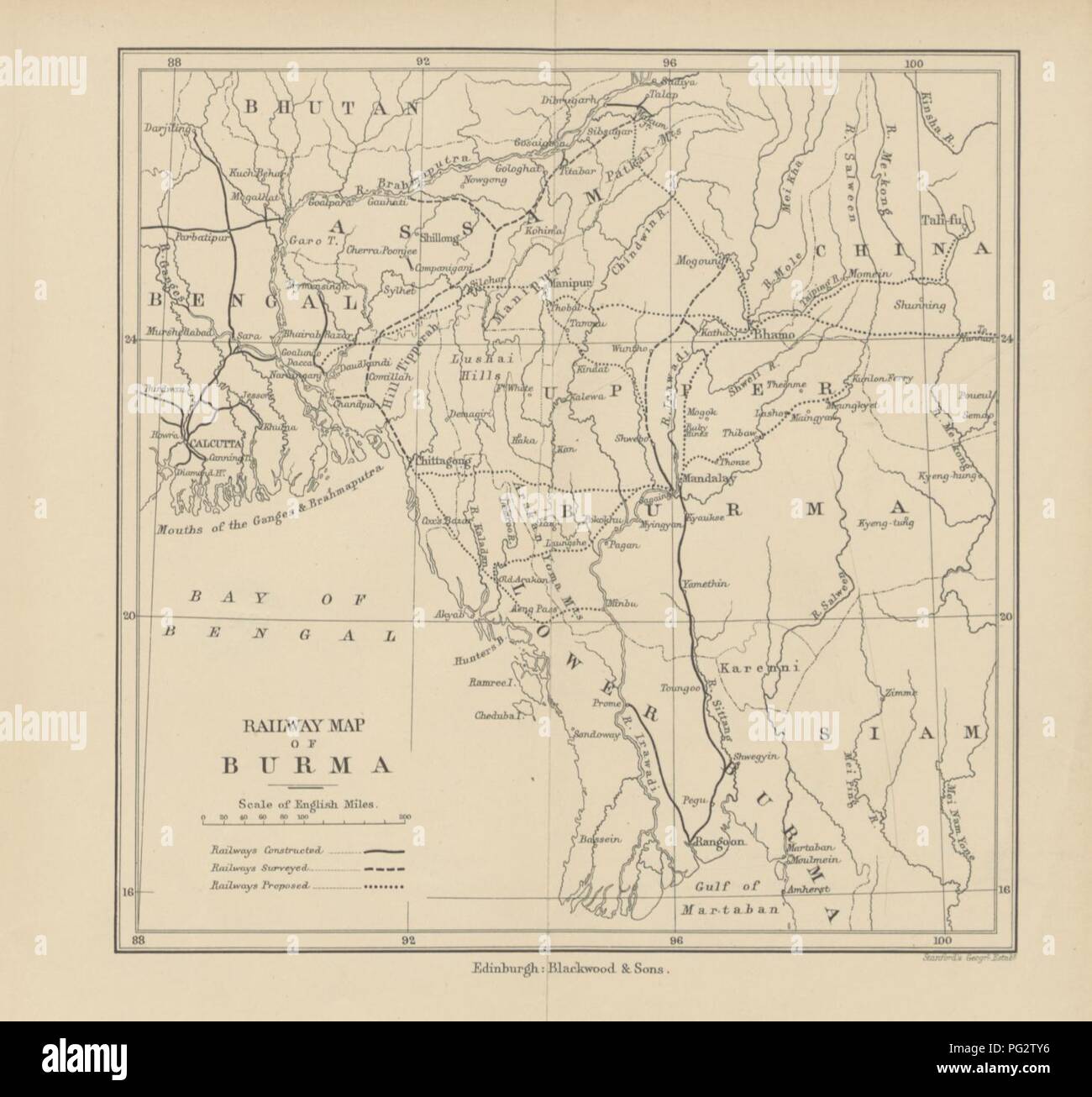 Arakan map hi-res stock photography and images - Alamy