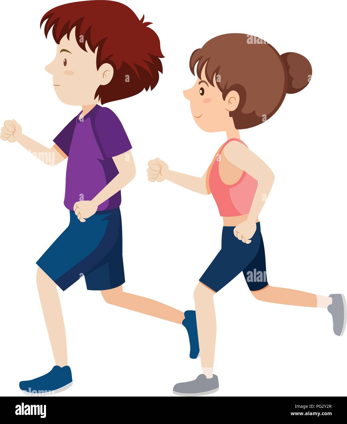 Woman running character athlete Stock Vector Images - Alamy