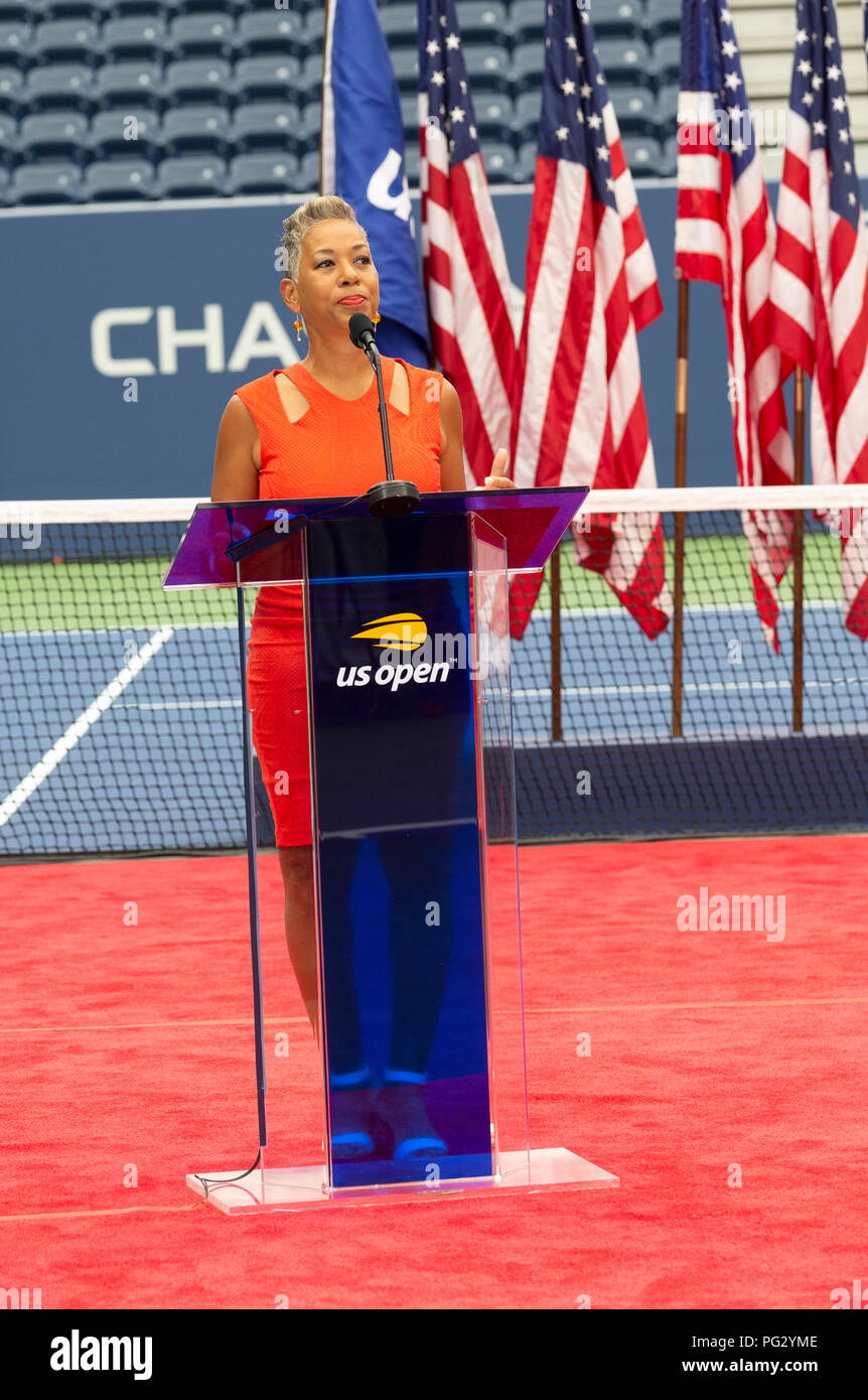 New York, NY - August 22, 2018: USTA Chairwoman and President Katrina ...