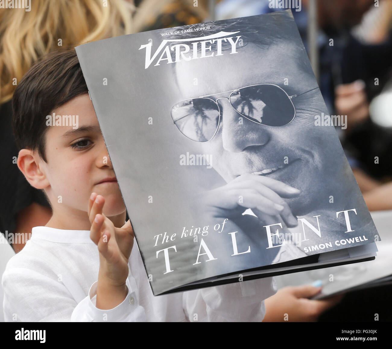 Los Angeles, California, USA. 22nd Aug, 2018. Eric Cowell, the son of ...