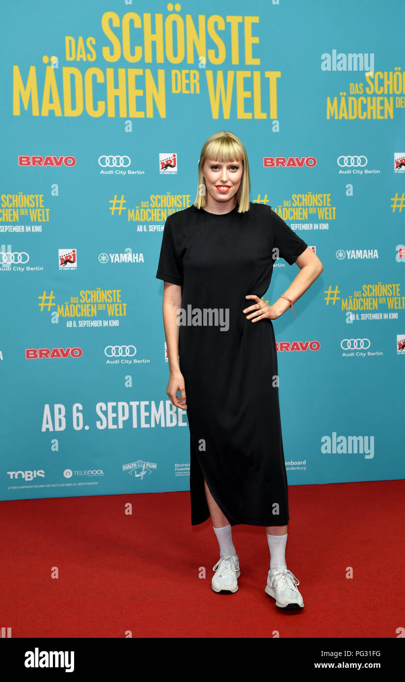 Berlin, Germany. 22nd Aug, 2018. The singer Lea at the German premiere ...