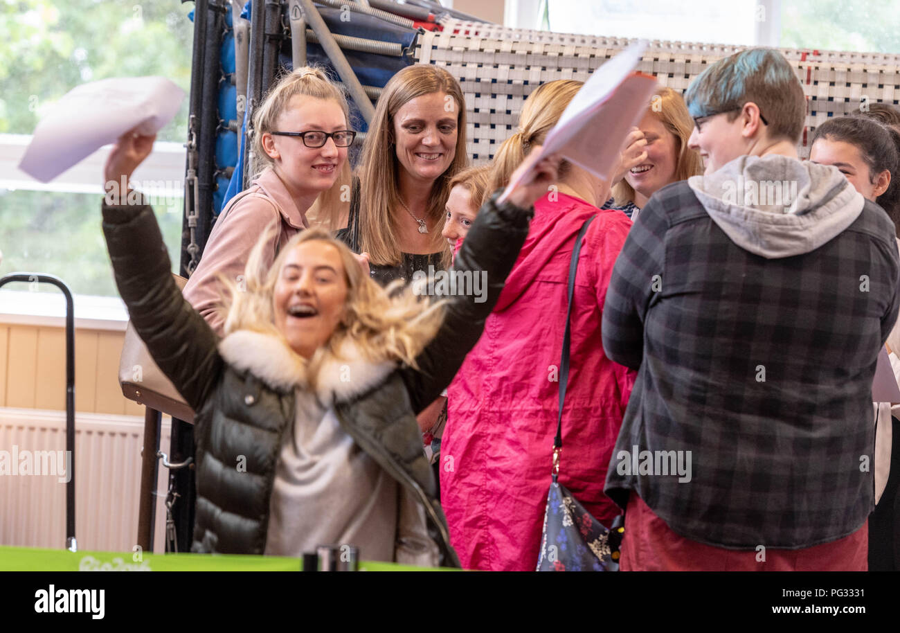 Brentwood Essex 23rd August 2018 Students receive GCSE results at ...