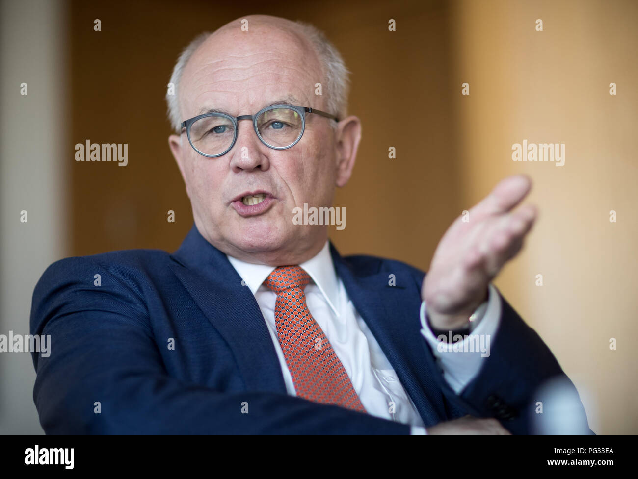 Berlin, Germany. 23rd Aug, 2018. Volker Kauder (CDU), leader of the CDU ...