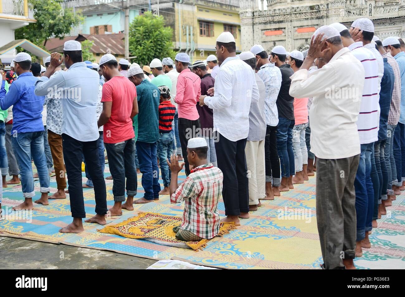 Agartala, Tripura, India. 22nd Aug, 2018. A physically disabled Muslim ...