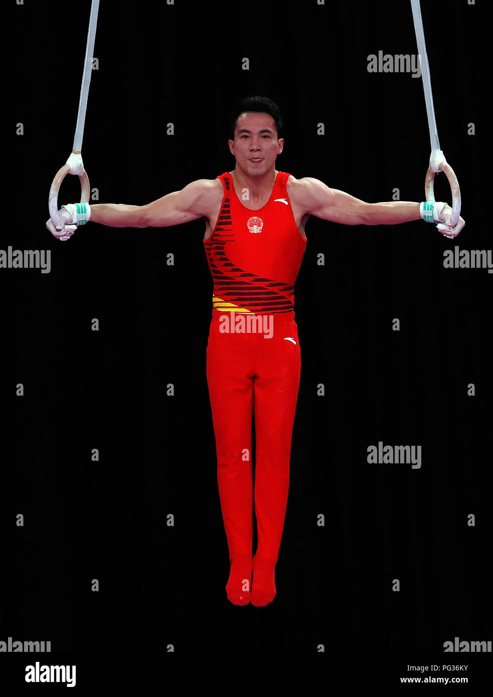 Jakarta. 23rd Aug, 2018. Deng Shudi of China competes during the ...