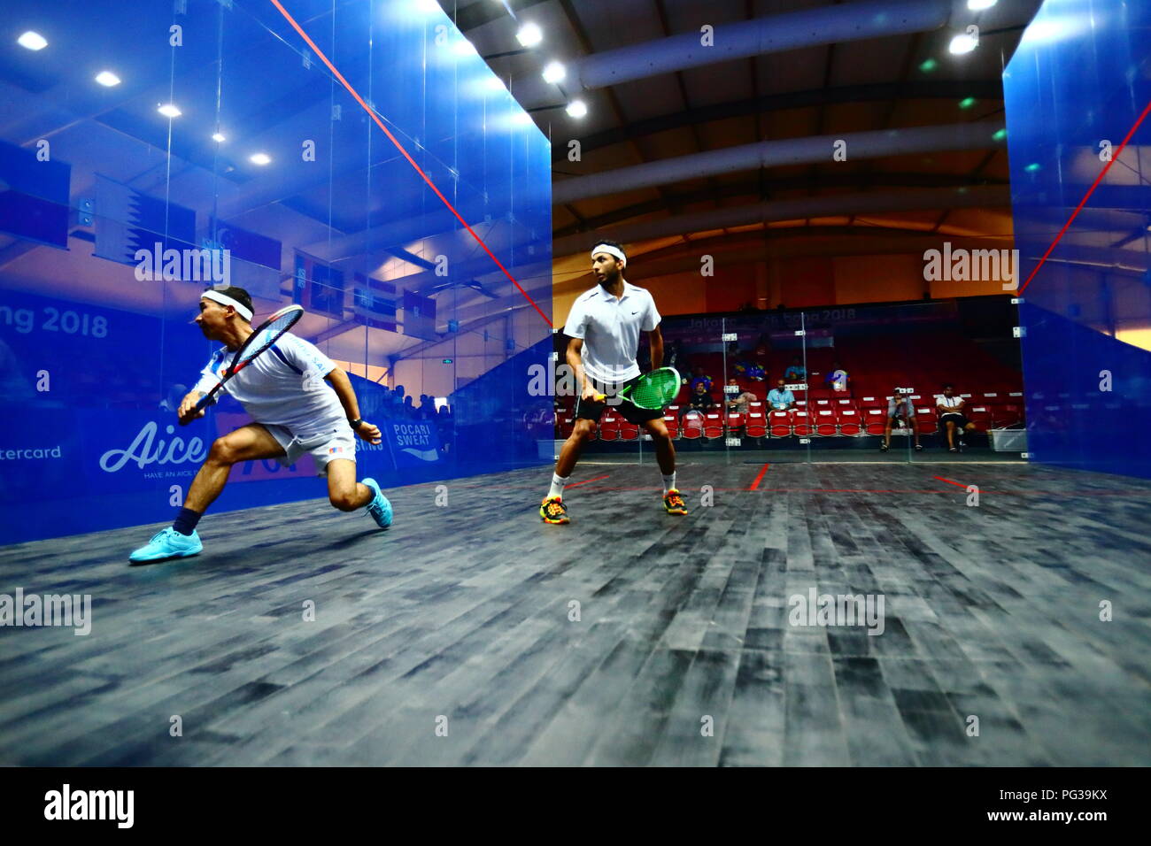 Jakarta, Indonesia. 23rd Aug, 2018. The Ambiance shot Squash : Men's ...