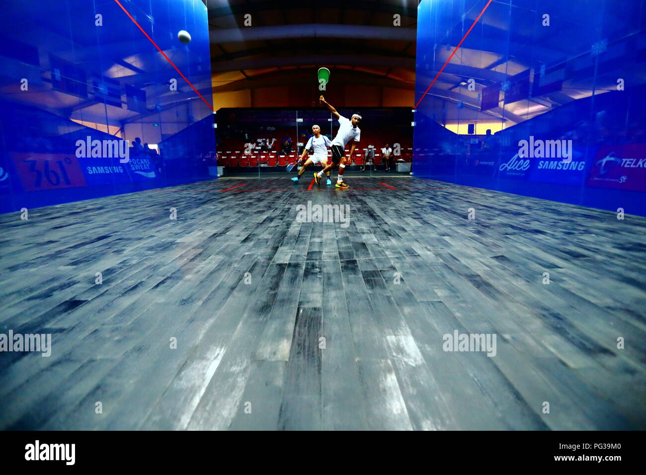 Jakarta, Indonesia. 23rd Aug, 2018. The Ambiance shot Squash : Men's ...