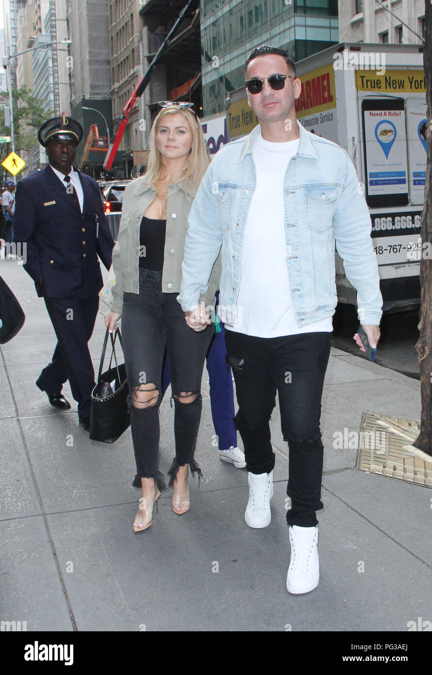 New York, USA. August 23, 2018 Mike The Situatiuon Sorrentino, Lauren ...