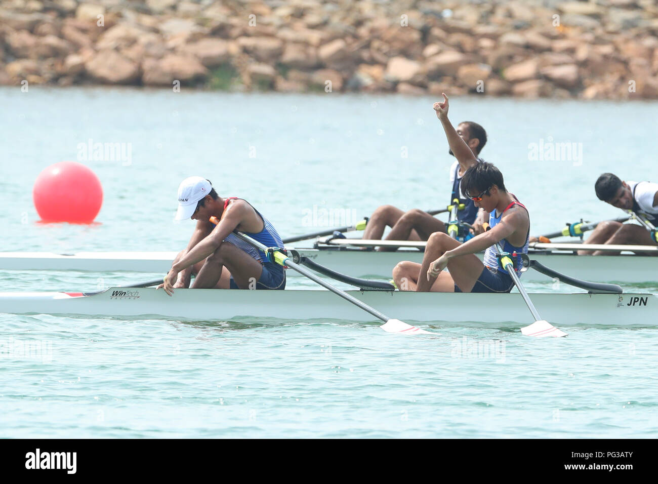 Palembang, Indonesia. 24th Aug, 2018. Masahiro Takeda & Masayuki ...