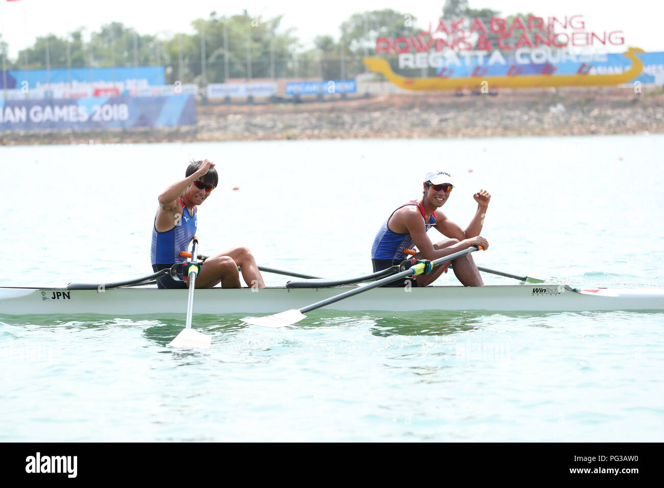 Palembang, Indonesia. 24th Aug, 2018. Masahiro Takeda & Masayuki ...