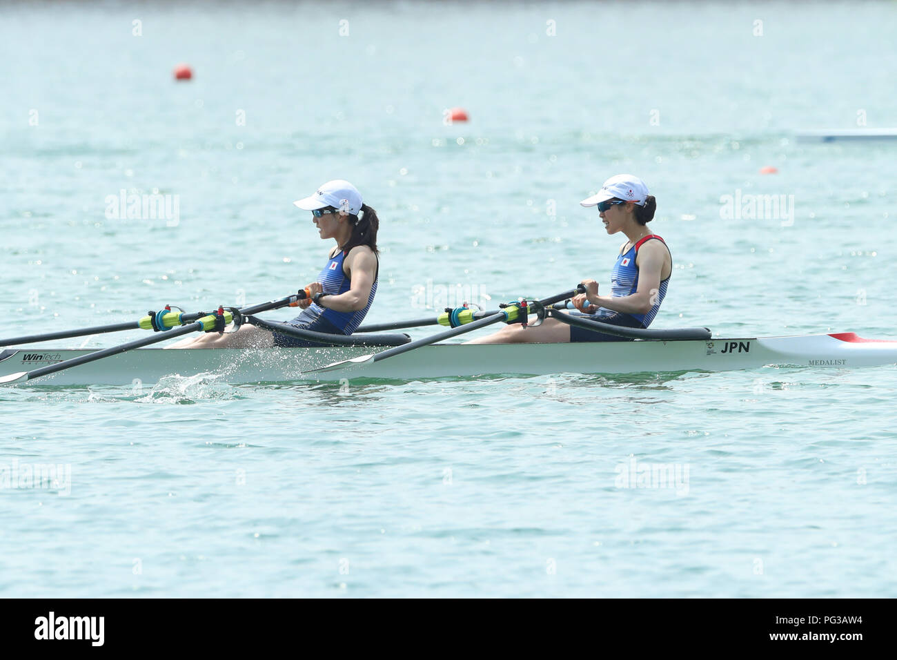 Palembang, Indonesia. 20th Aug, 2018. Miharu Takashima & Hinako ...