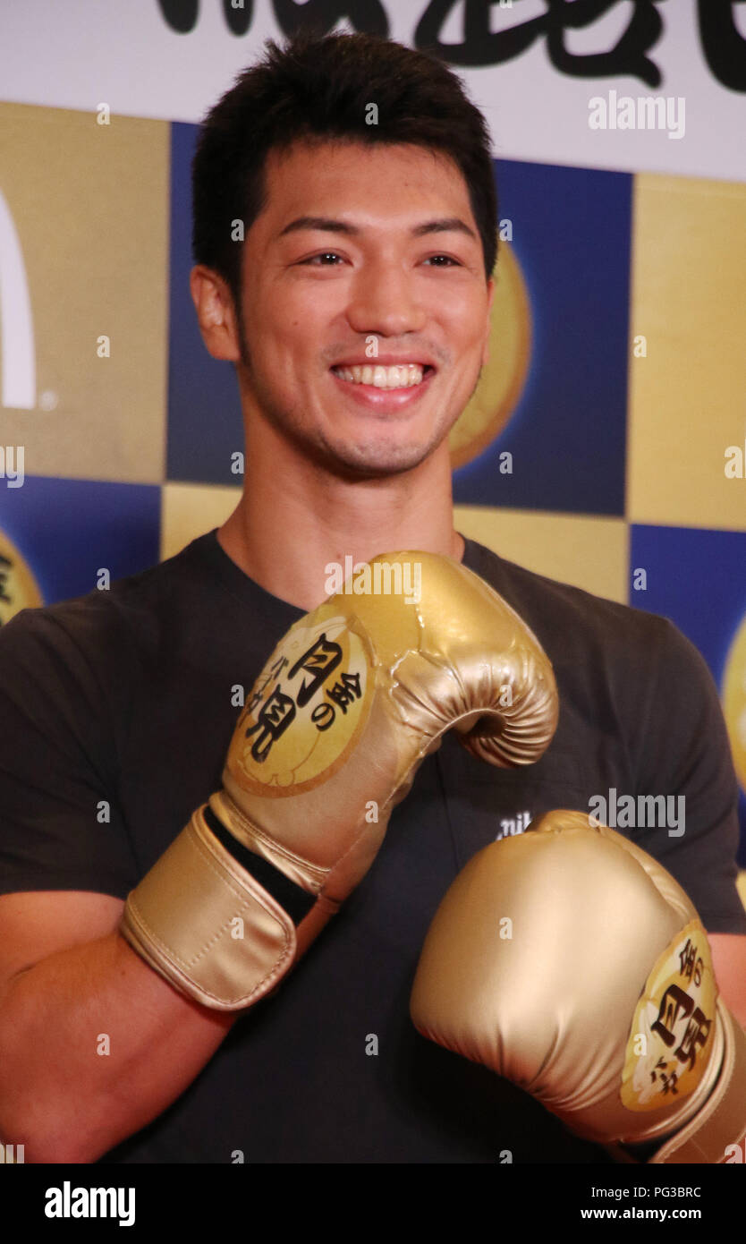 Tokyo, Japan. 24th Aug, 2018. Japanese boxer Ryota Murata of WBA ...