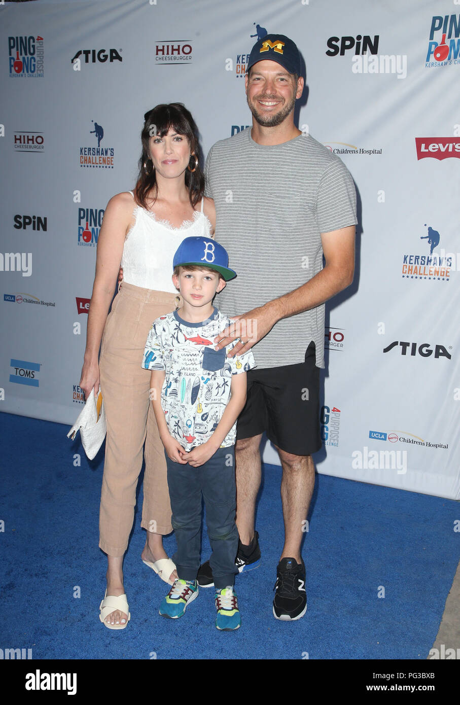 Los Angeles, Ca, USA. 23rd Aug, 2018. Rich Hill, Caitlin McClellan ...