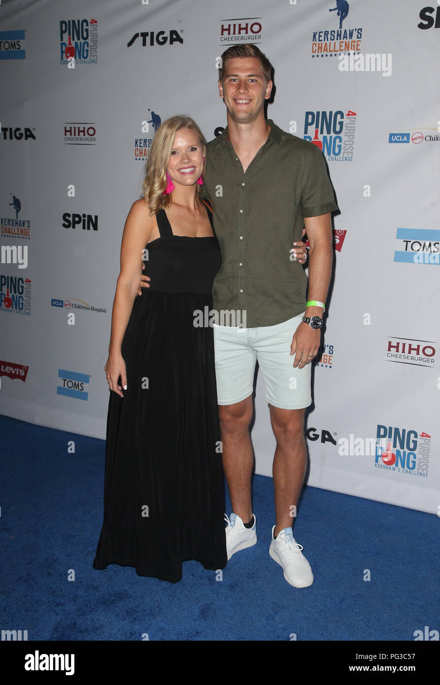 Los Angeles, Ca, USA. 23rd Aug, 2018. Walker Zimmerman, Sally Tucker ...