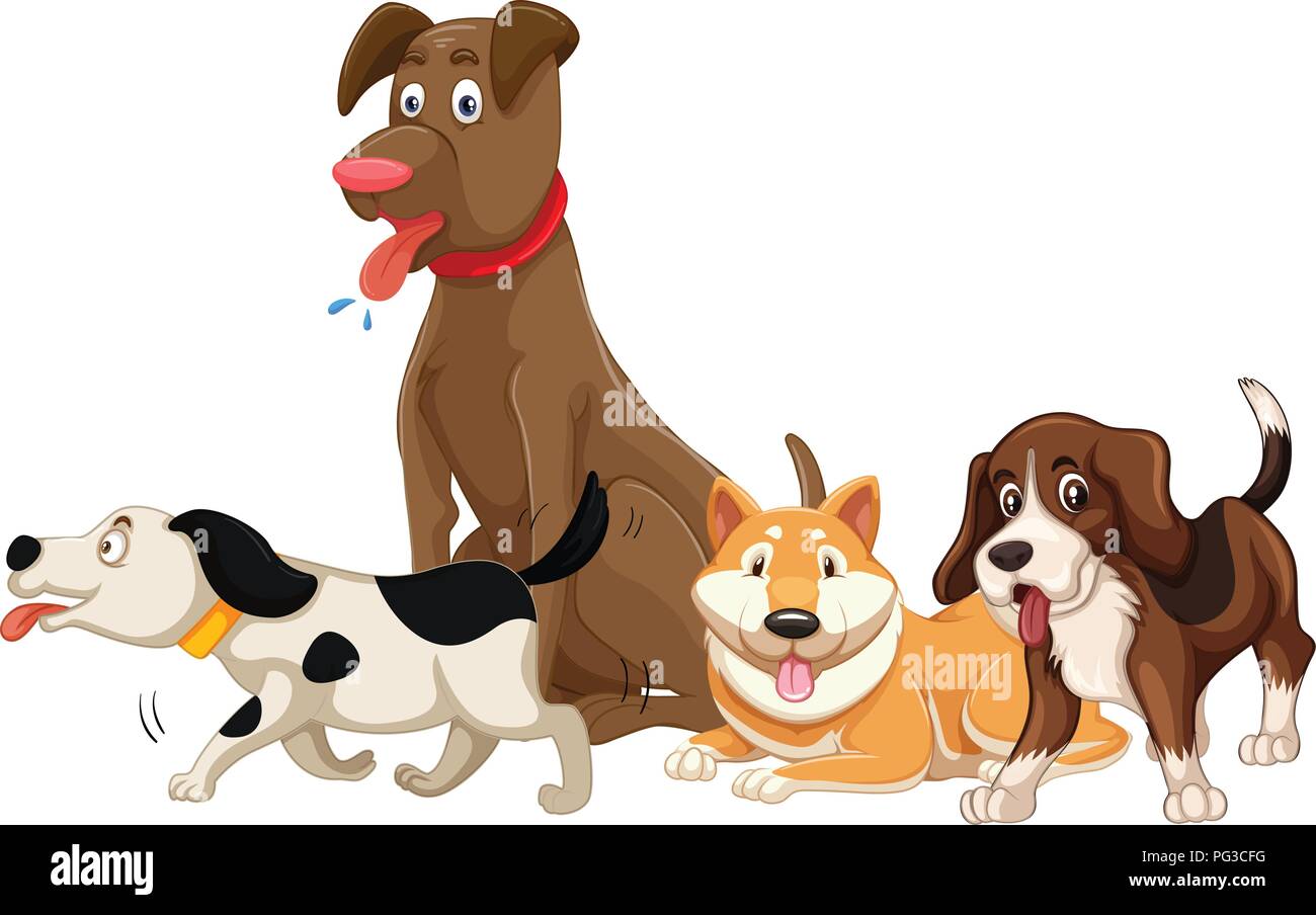 A set of dog breed illustration Stock Vector Image & Art - Alamy
