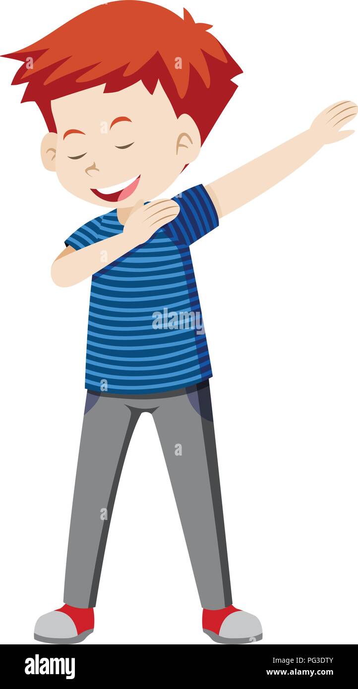 Boy Dancing Cartoon Illustration Stock Photos & Boy Dancing Cartoon ...