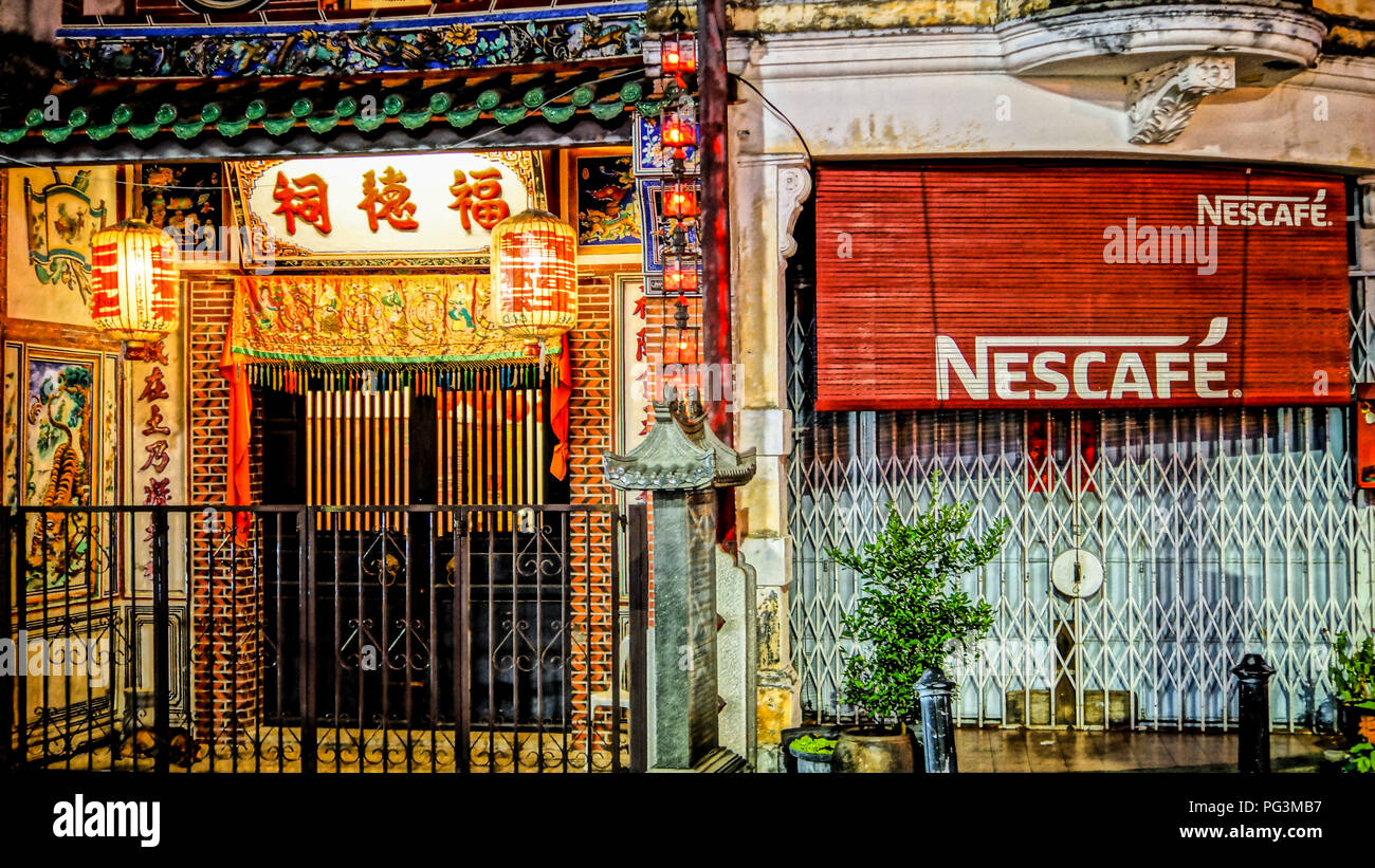 Cafe meets traditional Stock Photo - Alamy