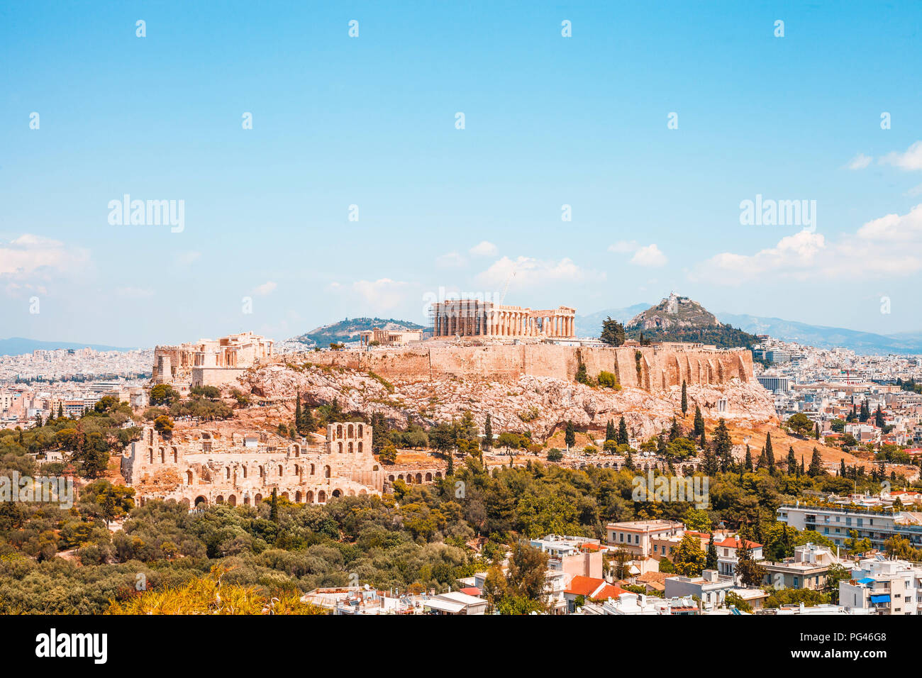 Panoramic Photo of the Acropolis and the Parthenon, History center of ...
