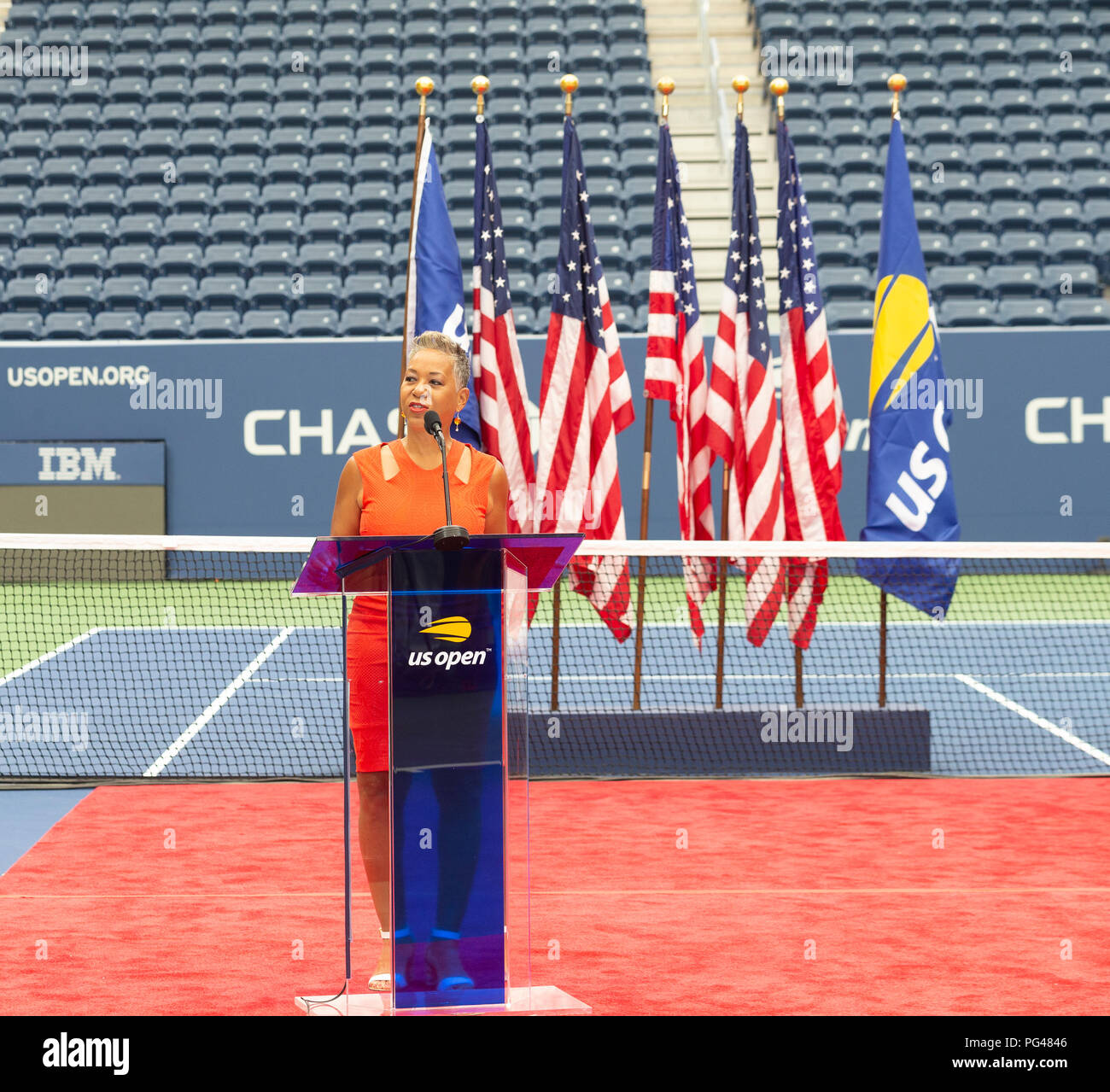 New York, United States. 22nd Aug, 2018. USTA Chairwoman and President ...