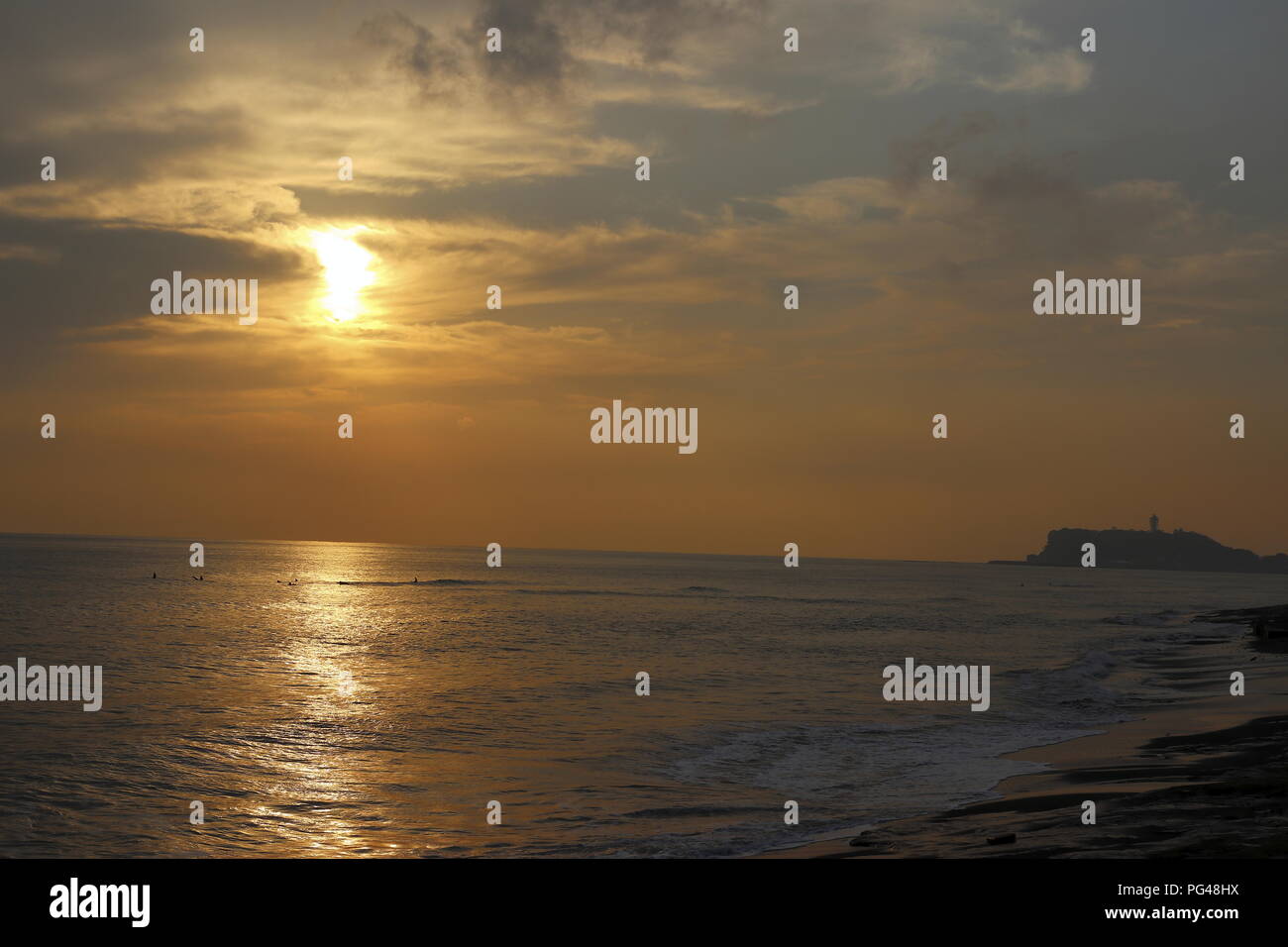 Sun and the Sea Stock Photo - Alamy