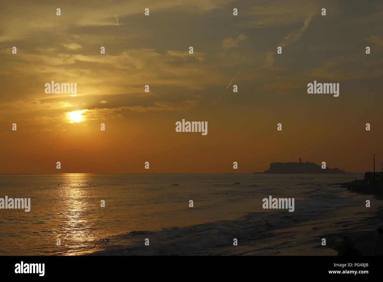 Sun and the Sea Stock Photo - Alamy
